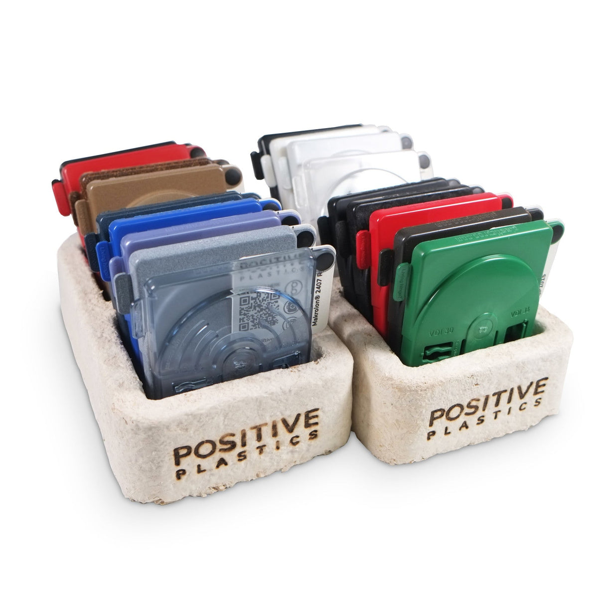 Positive Plastics - Sustainable Plastic Material Sample Set - Kit nr 2 ...